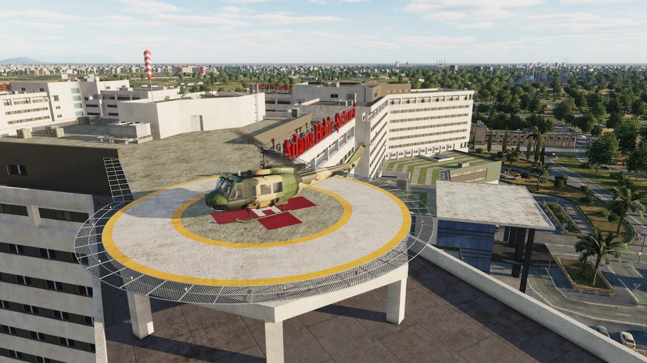 DCS: Syria Map - Update 2023. Flying over the city of Adana