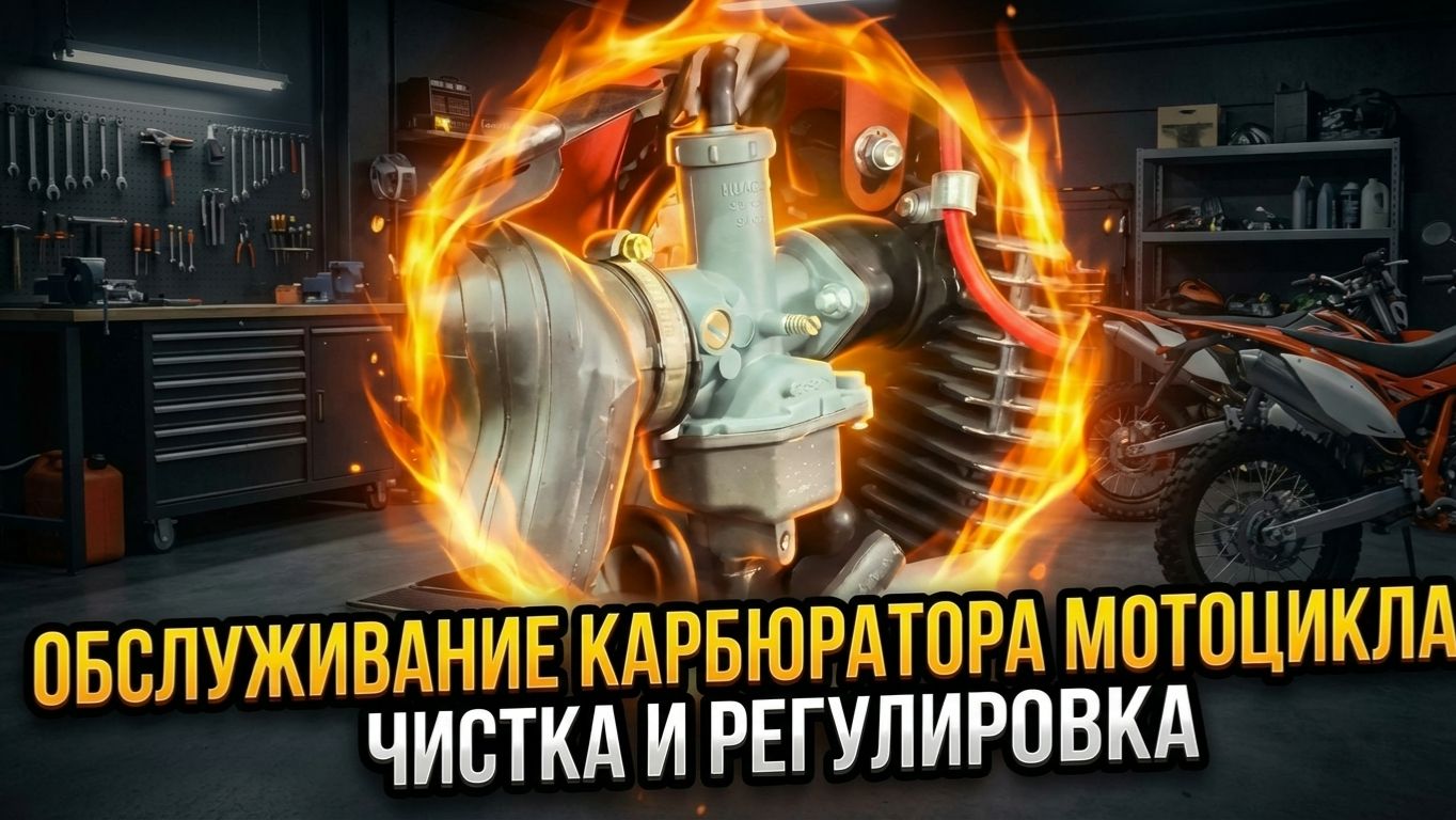 Обслуживание карбюратора мотоцикла на примере PROMAX MX280: чистка и регулировка.