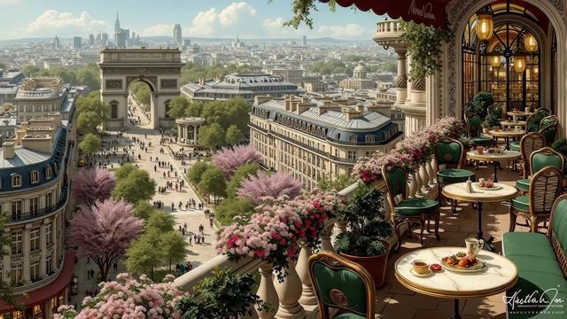 Французская музыка кафе и парижский джаз 🎷 Расслабляющие звуки | Аккордеон и гитара