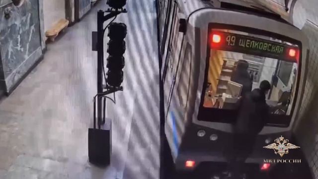 В Москве полицейские задержали молодого человека, который проехался на сцепке последнего вагона