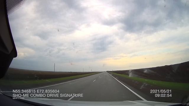 На машине из Башкирии в Новосибирск . День второй ч.3 Подъехали к Омску