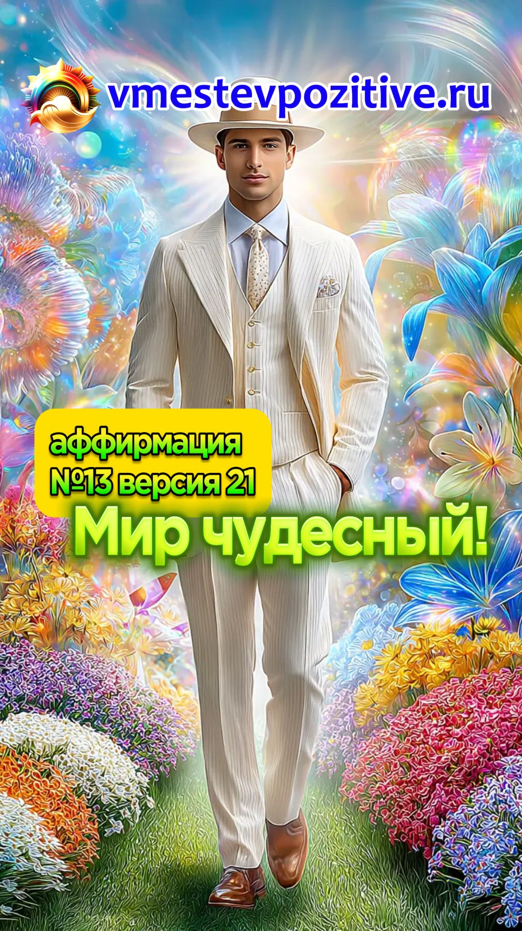 Affirmation. Male. №13. Мир чудесный! (v21)