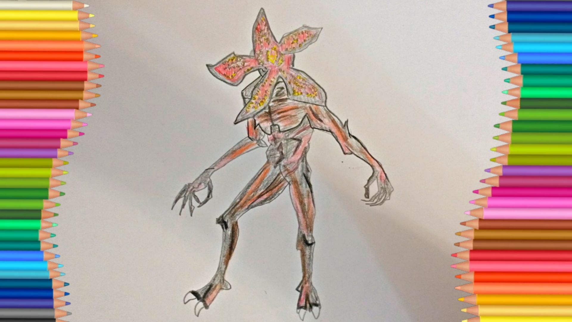 Как нарисовать Монстра из сериала Очень странные дела