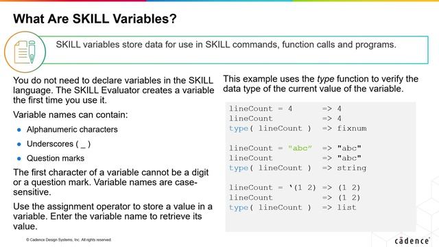 SKILL | 2. SKILL Fundamentals