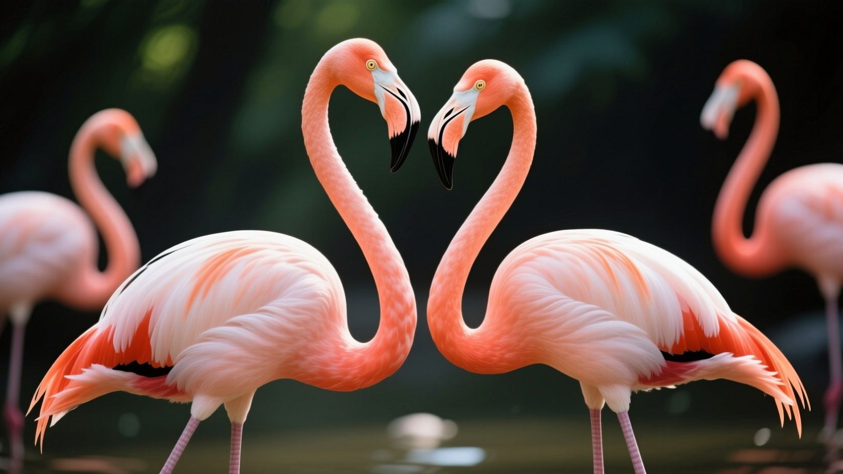 🌺🦩 В мире природы есть удивительные создания, но фламинго — это настоящие живые шедевры!
