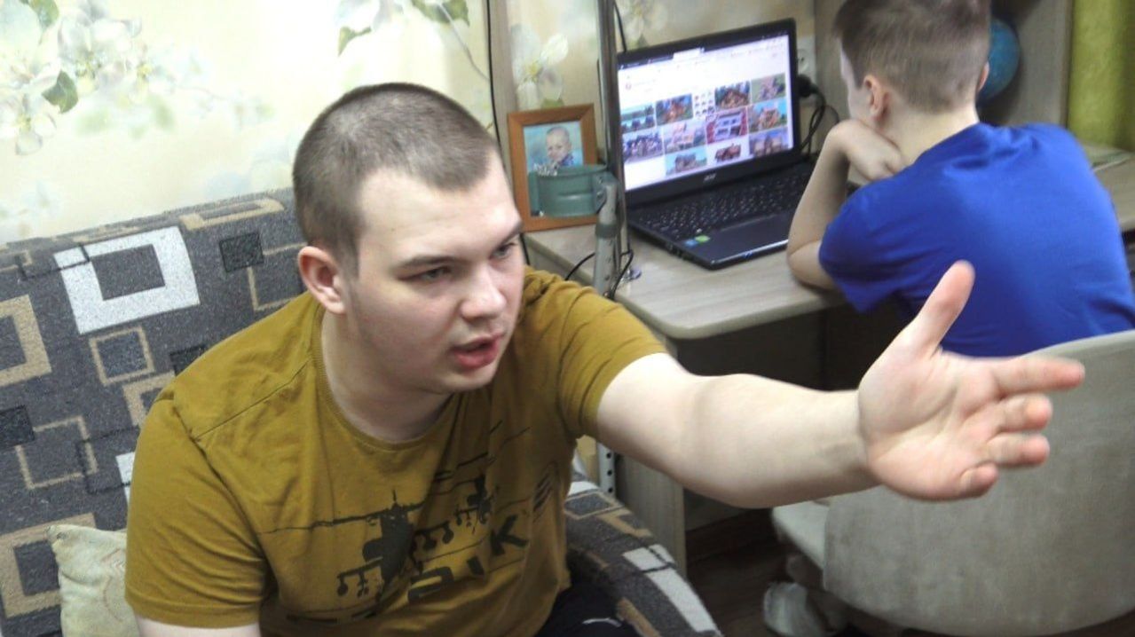 Отец разбил клаву - не вошедшее в видео!