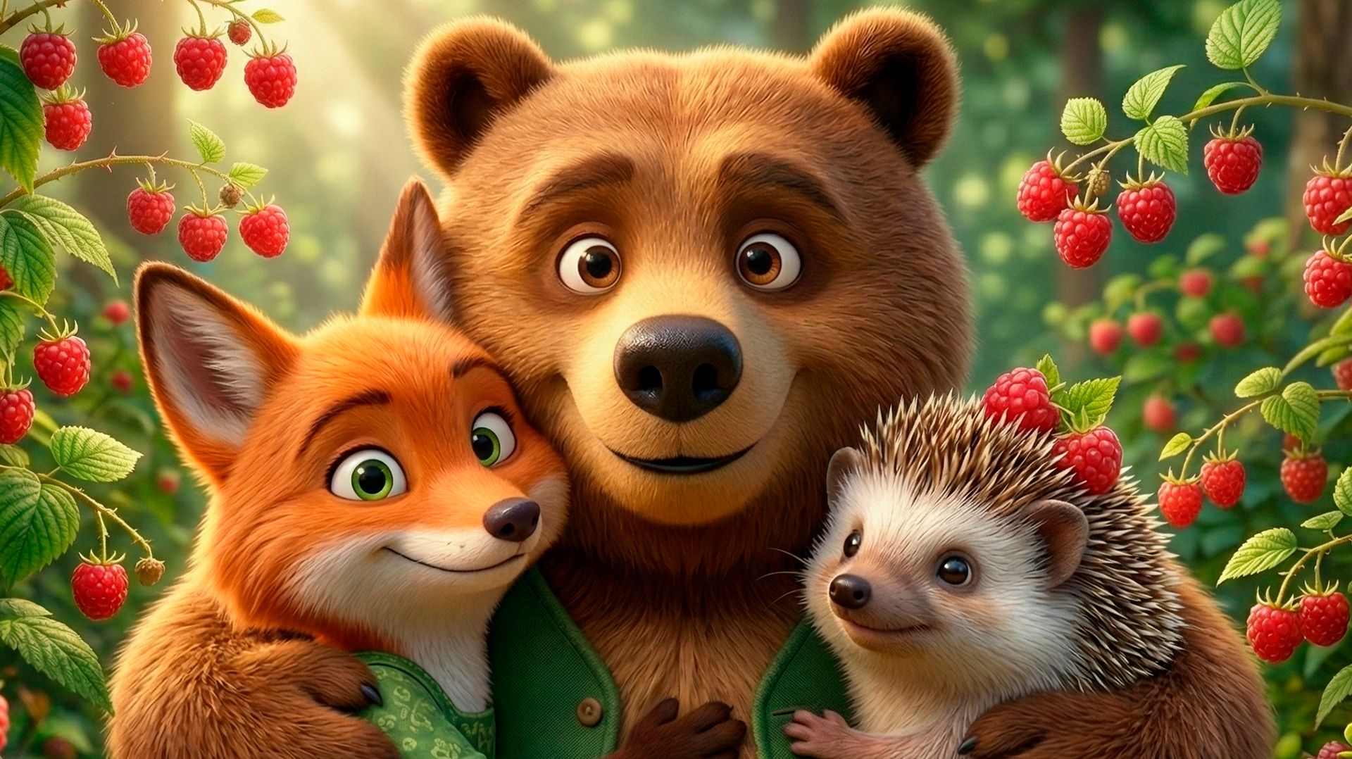 Мишка Косолапый по лесу идёт, малинки собирает  | Детский Мультклип и Весёлая Песенка