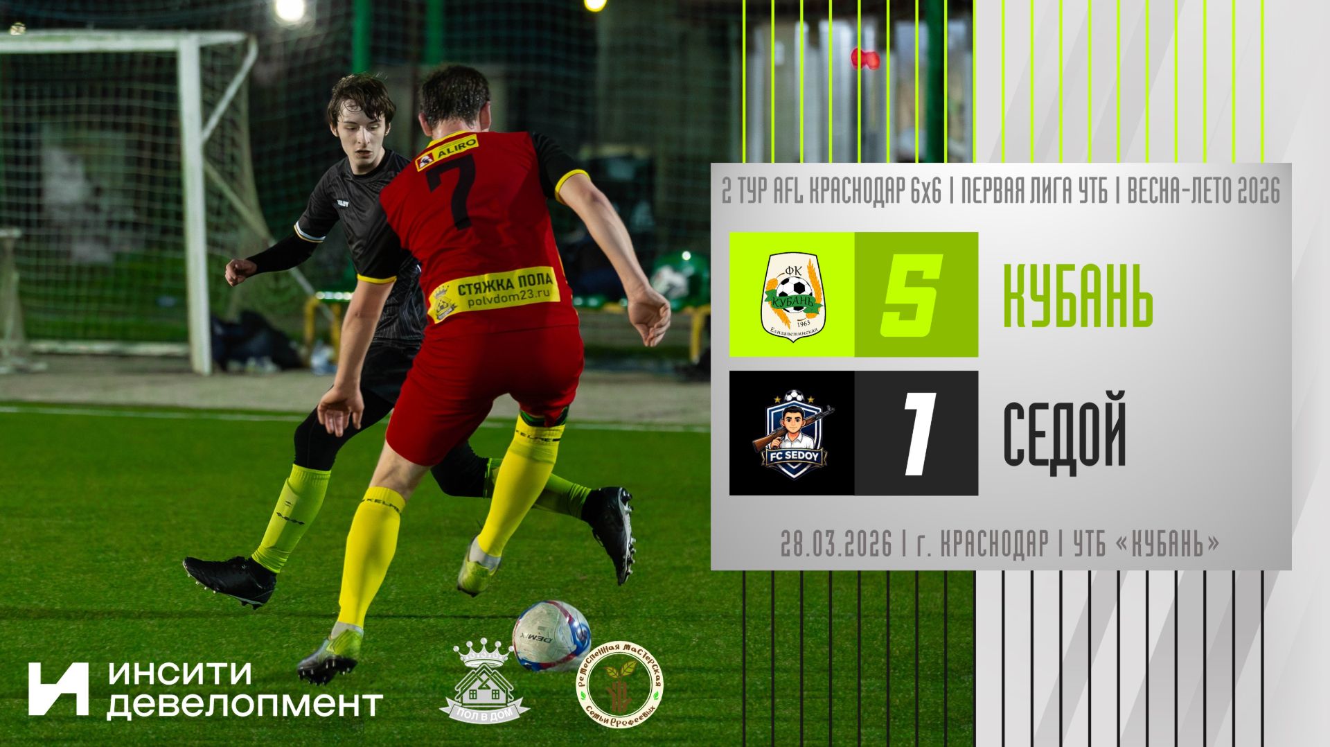 Кубань - Седой | 28.03.2026 | Обзор матча