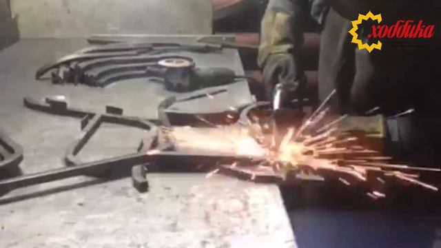 Зачистка швов опоры изделия - производство Хоббика