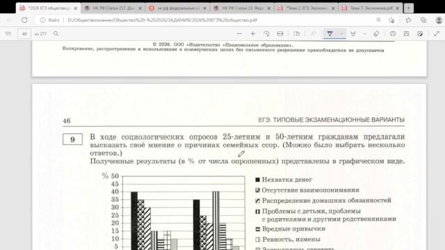 Разбор 1 части 5 варианта ЕГЭ 2026. Обществознание