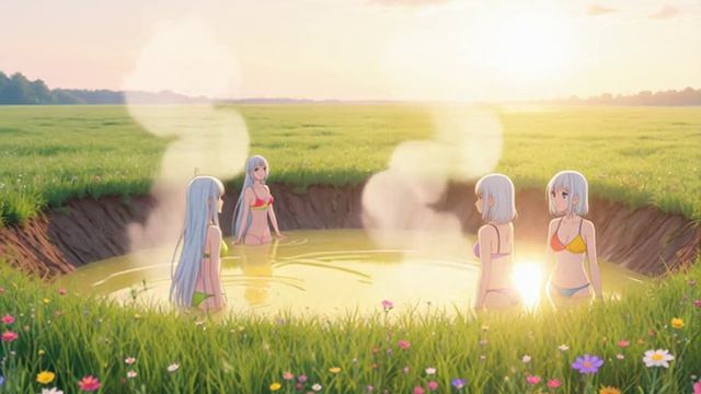 Купание в горячем кислотном озере