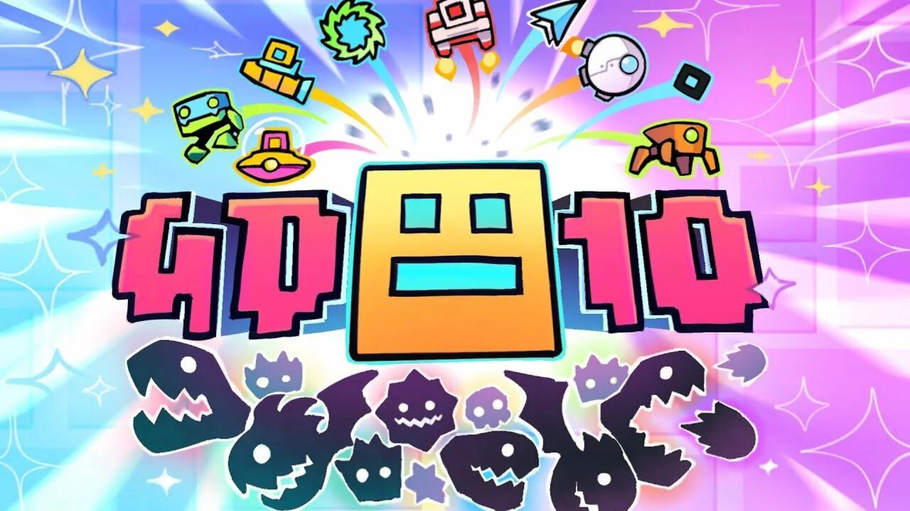 Просто играю в Геометри Даш.