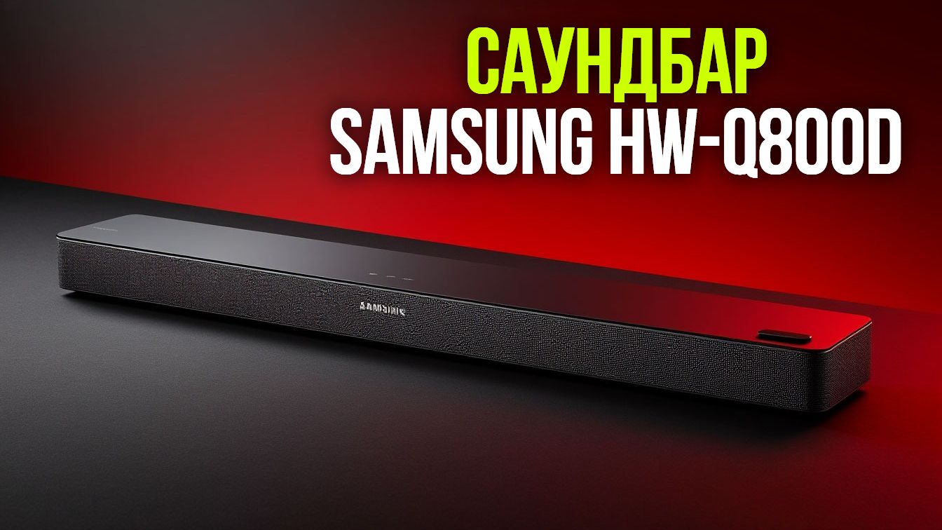 Саундбар Samsung HW‑Q800D: тест объёмного звука Dolby Atmos в 2026 году