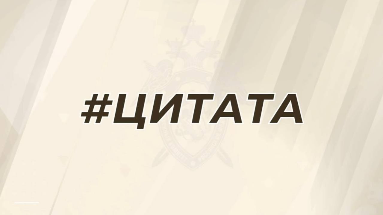 Из интервью А.И. Бастрыкина РИА Новости