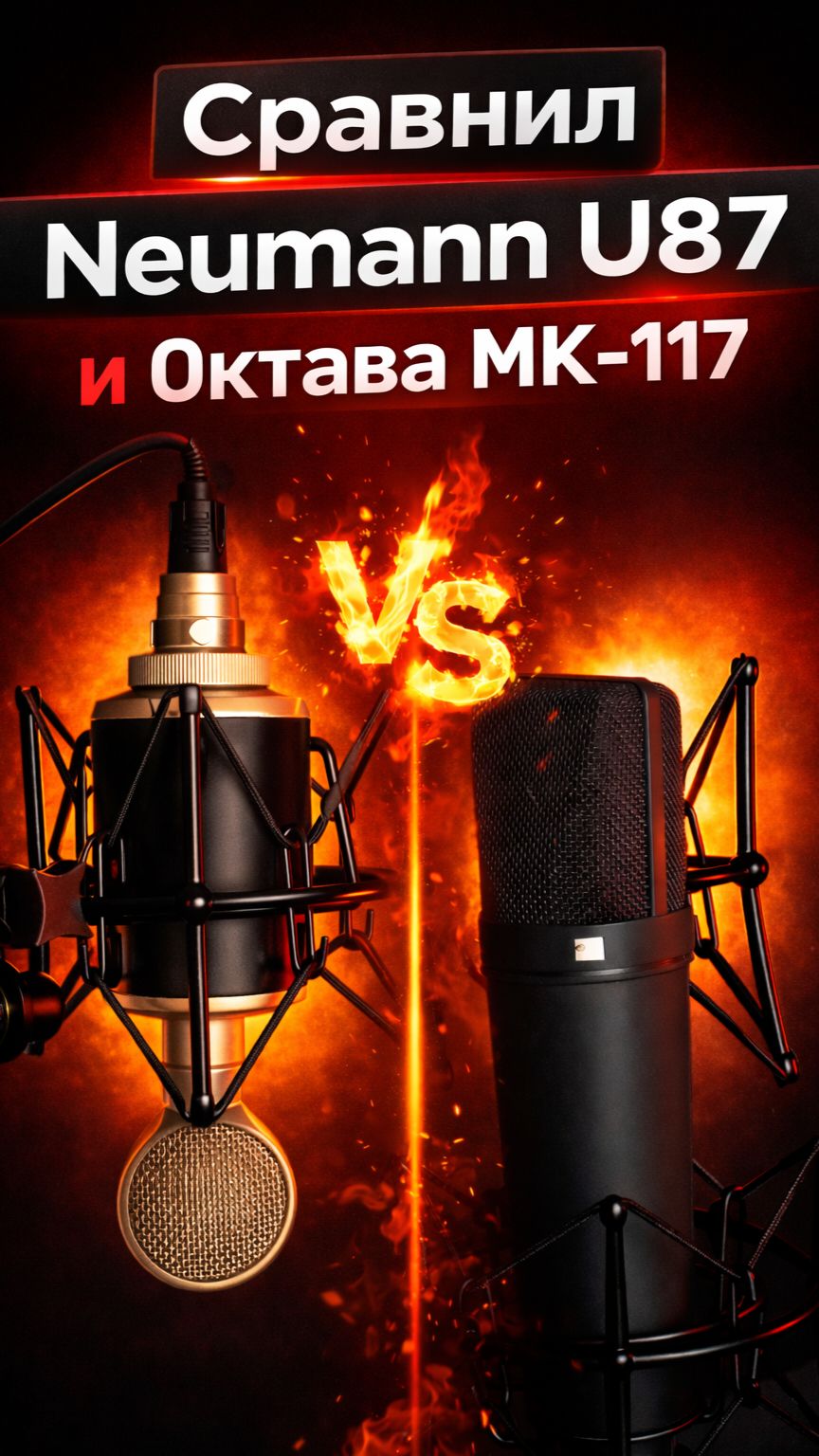 Neumann U87 Ai vs Октава МК-117 Сравниваем легендарные студийные конденсаторные микрофоны