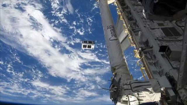 Запуск малого спутника формата CubeSat с МКС