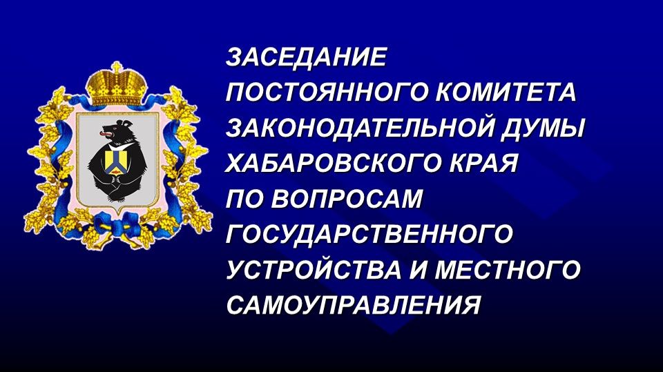Заседание постоянного комитета Думы по вопросам государственного устройства и МСУ 02.04.2026