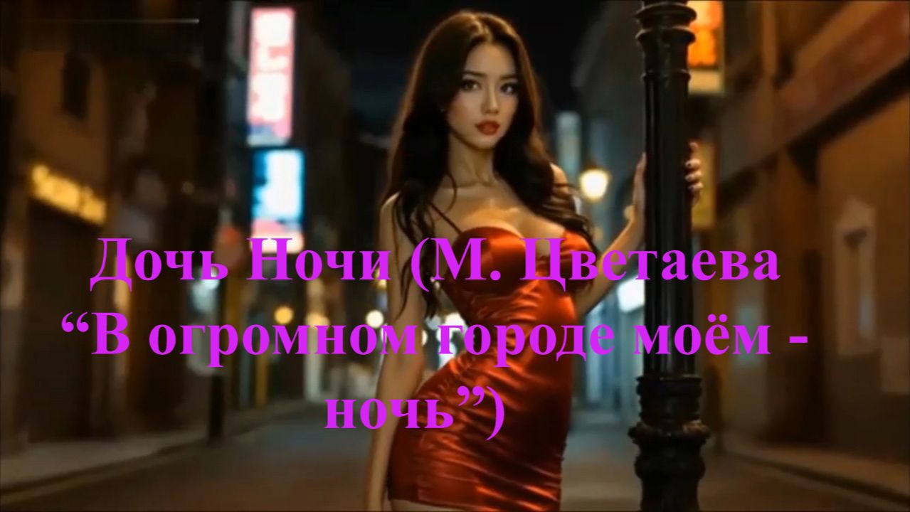 Дочь Ночи (М. Цветаева, "В огромном городе моём - ночь")