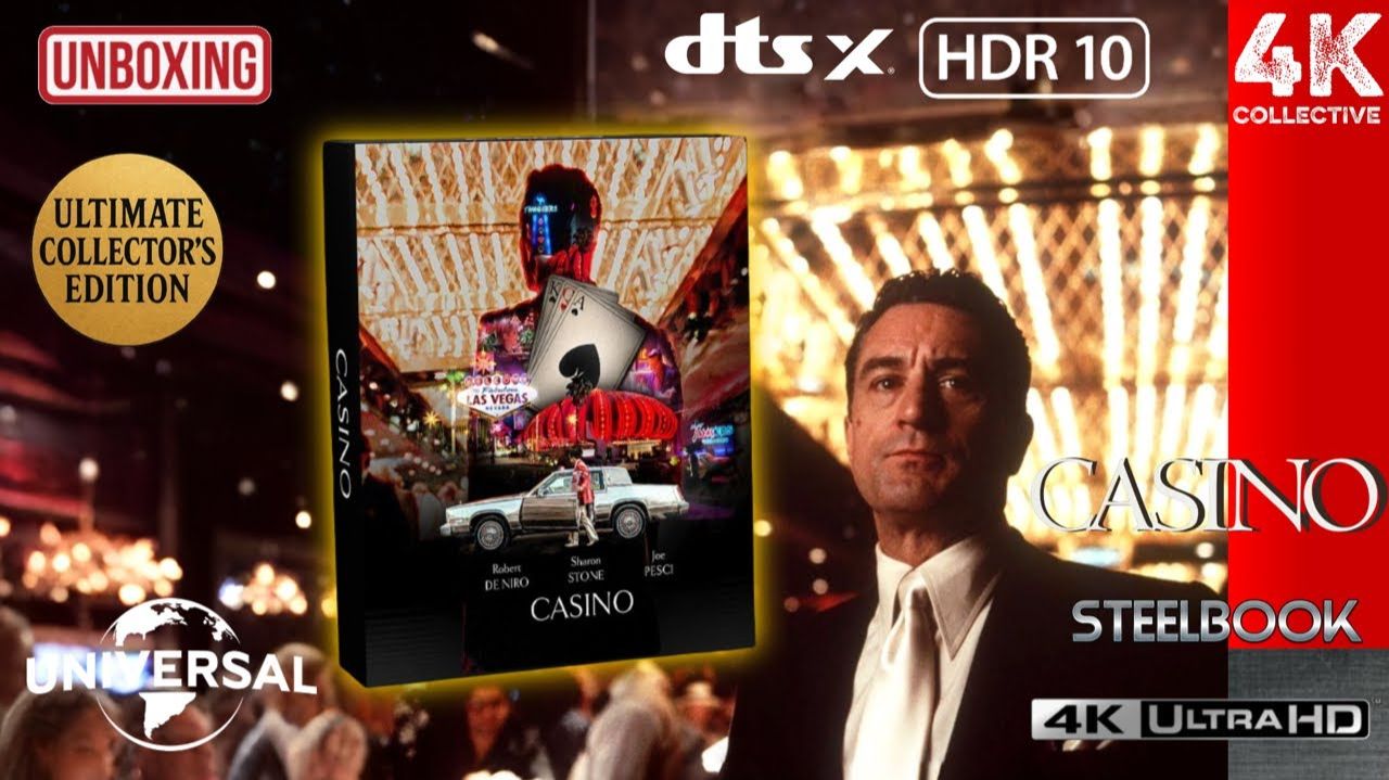 Распаковка коллекционного издания Casino 4K UltraHD Blu-Ray Ultimate Collectors Steelbook