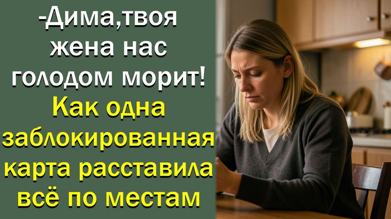 - Дима, твоя жена нас голодом морит! Как одна заблокированная карта расставила всё по местам