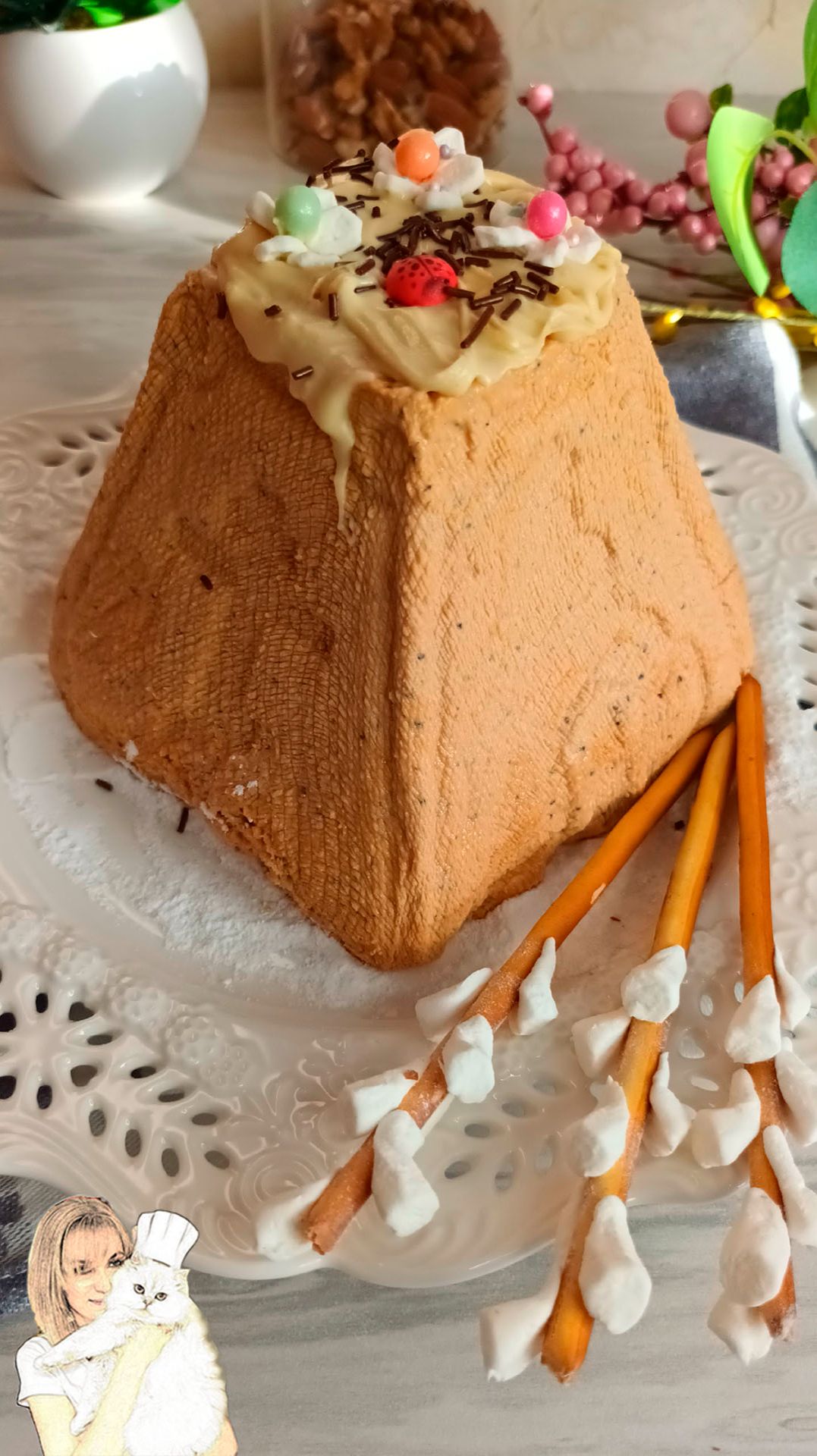 ПАСХА с варёной сгущёнкой и маком🍮