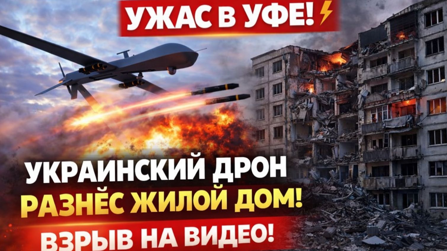 ШОК! ДРОНЫ АТАКОВАЛИ БАШКИРИЮ! ДРОН  УДАРИЛ ПО ЖИЛОМУ ДОМУ В УФЕ! ЧТО ИЗВЕСТНО