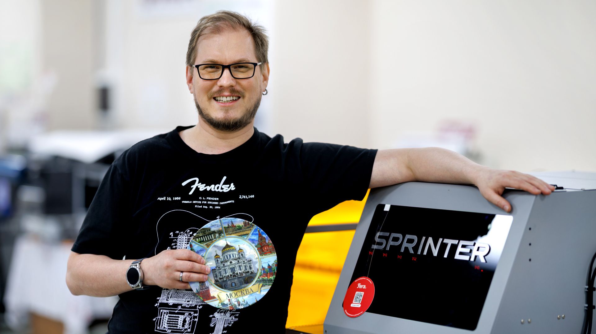 УФ-принтер Sprinter TC-2513Mh - печать с перепадом до 20 мм