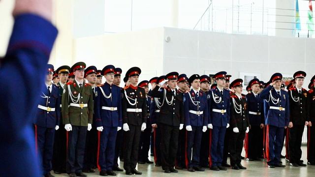 Конкурс «Смотр строя и песни казачьей заставы»