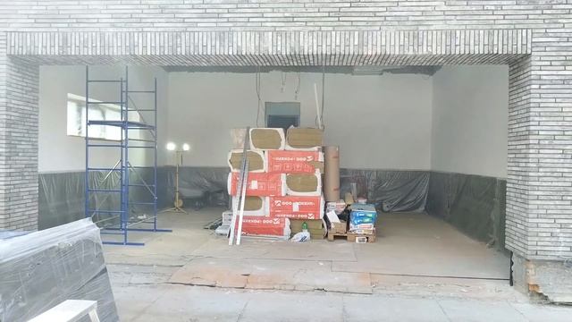 Автоматические ворота с усиливающим профилем. Ширина 6000 на 2700 мм.