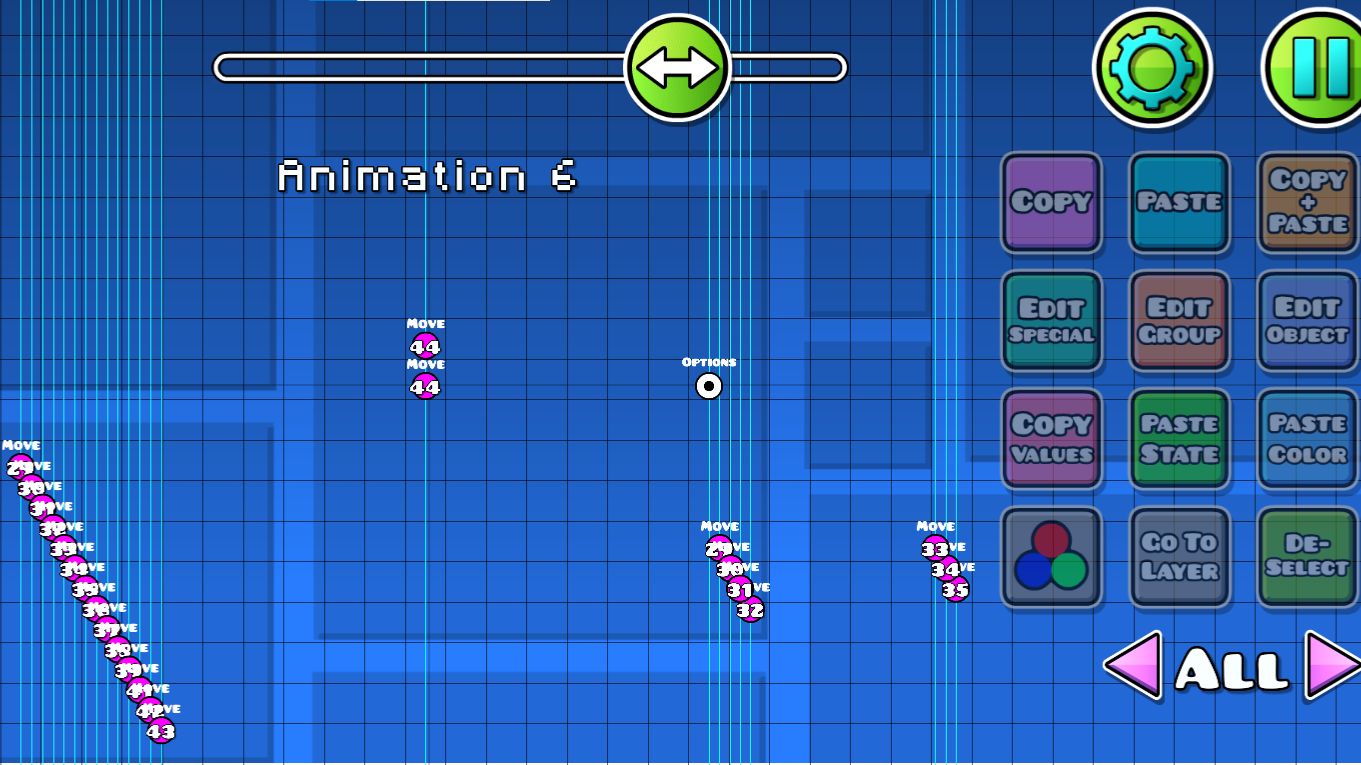 Создаю новую анимацию в Geometry Dash