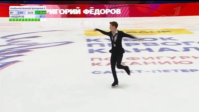 Григорий Федоров Произвольная программа на Кубке Первого канала 2026