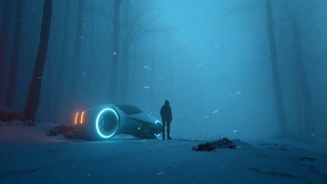 C Y B E R  F R O S T ｜ Futuristic Winter Ambience ｜ Dark Cinematic Drone with 3Hz Binaural Beats