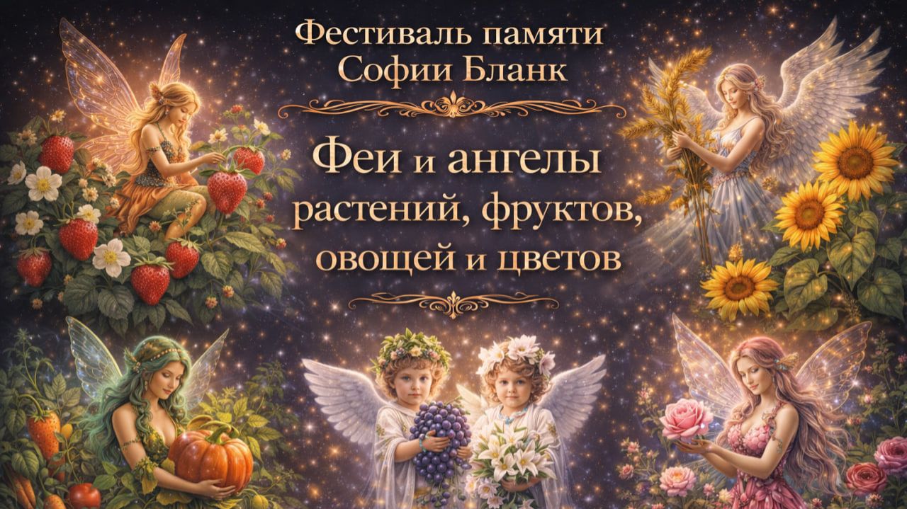 Фестиваль памяти Софии Бланк. Феи и ангелы растений фруктов, овощей и цветов.