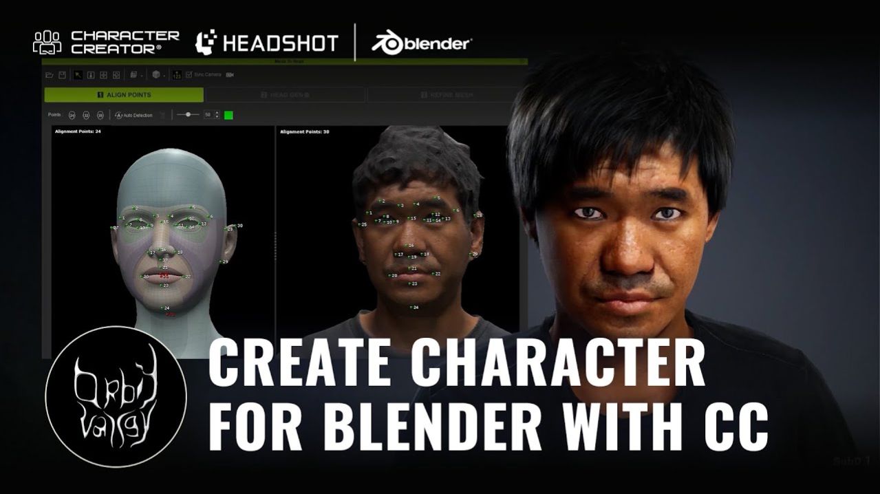 Создавайте своих персонажей для Blender с помощью Character Creator 5 и Headshot!