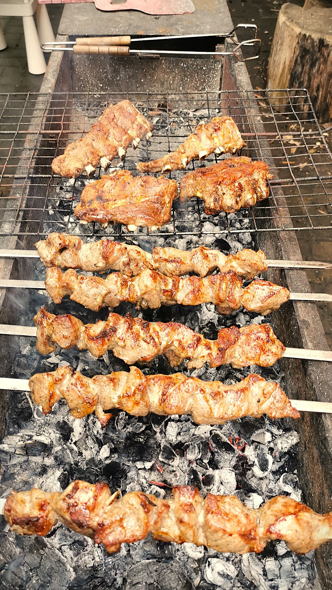 Последний мартовский шашлык из свиного ошейка на мангале 28.03.26 shorts