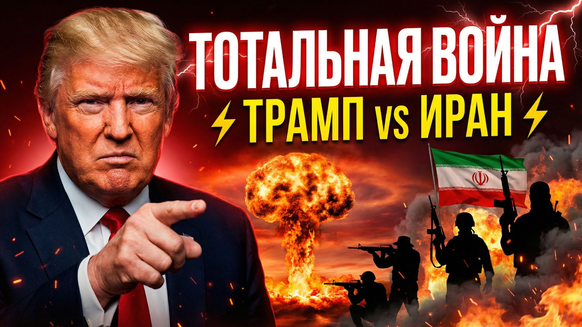 ⚡ ТРАМП ОБЕЩАЛ УНИЧТОЖИТЬ ИРАН! ЛЮБОЙ НОВЫЙ ЛИДЕР БУДЕТ ЛИКВИДИРОВАН