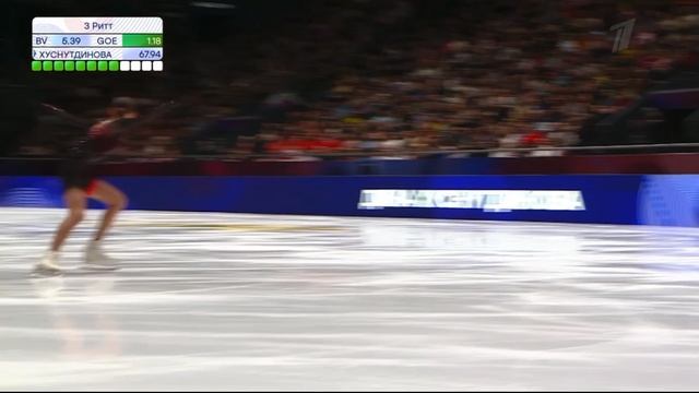 Дина Хуснутдинова Произвольная программа на Кубке Первого канала 2026