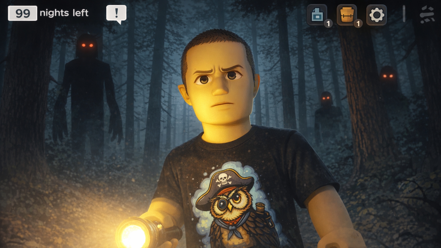 Попали в настоящую ловушку, но друзья помогли выбраться. 99 Ночей в лесую. Roblox. Игры