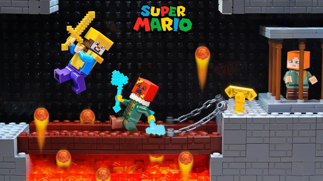 Потеряли Стива?! БЕЗУМНОЕ приключение по спасению Марио в Майнкрафт