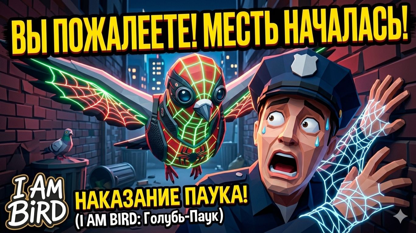 ГОЛУБЬ-ПАУК ПРОТИВ СПЕЦНАЗА! 🐦🔥 Навел суету в городе | I Am Bird VR