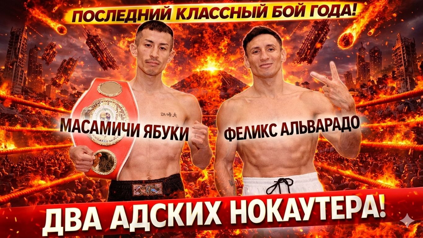 ДВА НОКАУТЕРА В БОЮ ЗА ПОЯС IBF! Масамичи Ябуки - Феликс Альварадо
