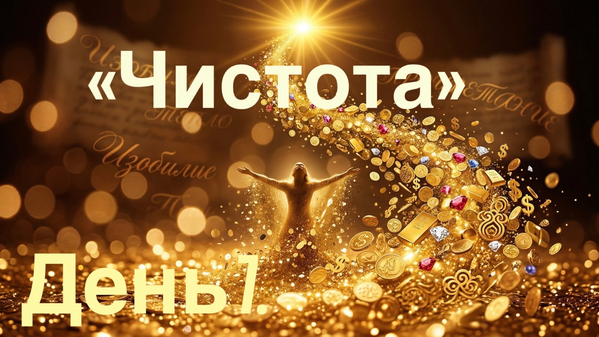 Золотой свет вымывает старые убеждения о деньгах, а в ответ входит легкость, процветание, изобилие ✨