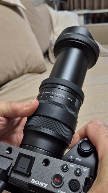 Тест зуммирования на SIGMA 20-200 DG