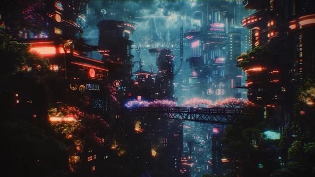 OASIS： Perfect Future City Chill Ambience - Ethereal Cyberpunk Ambient For Calm Seekers