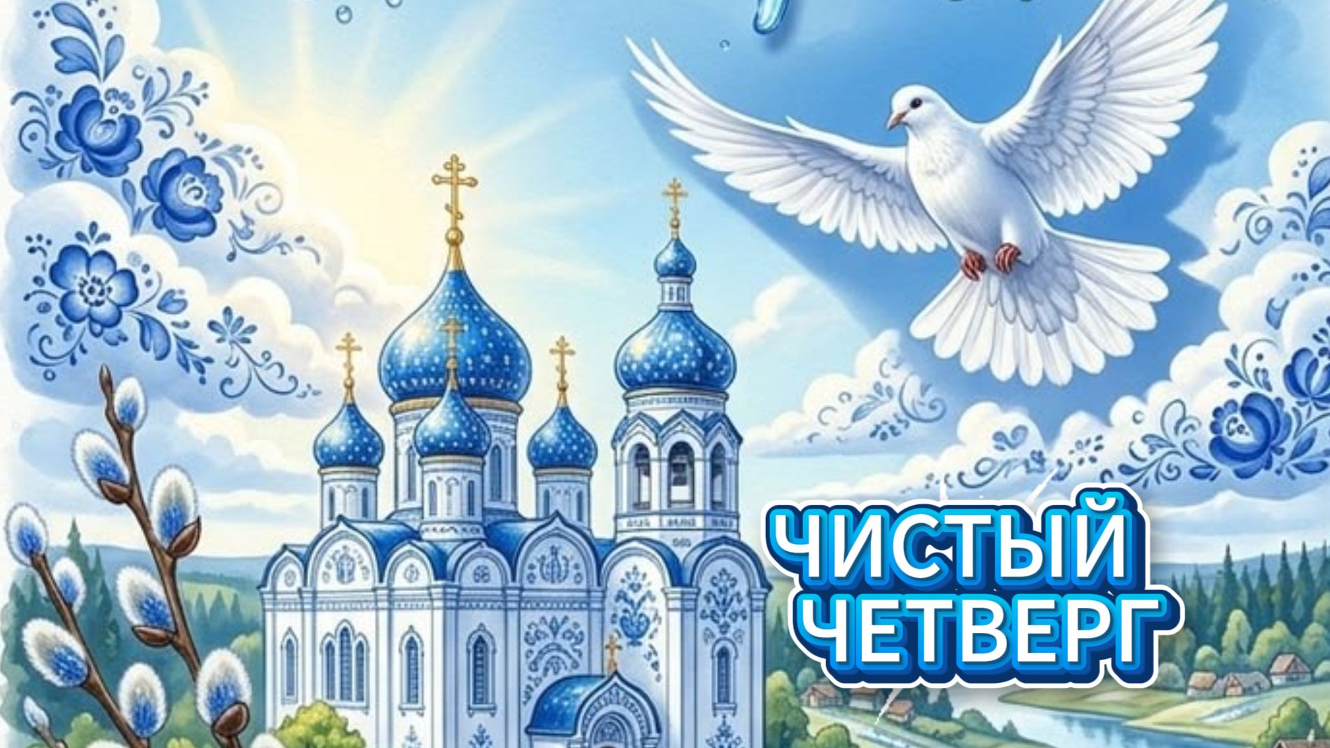 Красивое и оригинальное поздравление с праздником ЧИСТЫЙ ЧЕТВЕРГ!