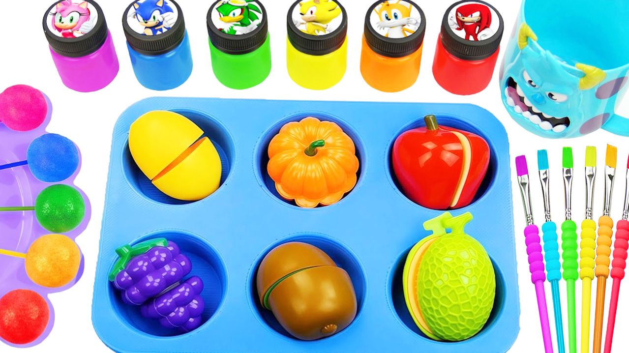 Мультики для малышей. Яркий фрукты и овощи на липучках с желешками. Смотреть онлайн мультики детям.