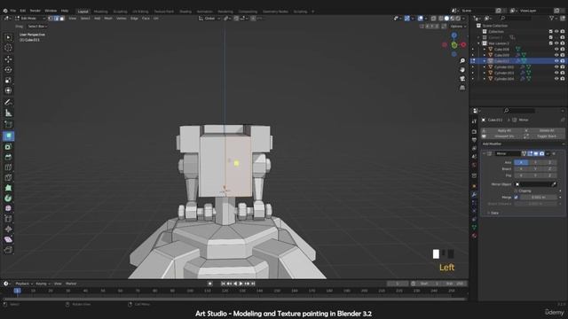 3. Modeling sci fi war cannon 2