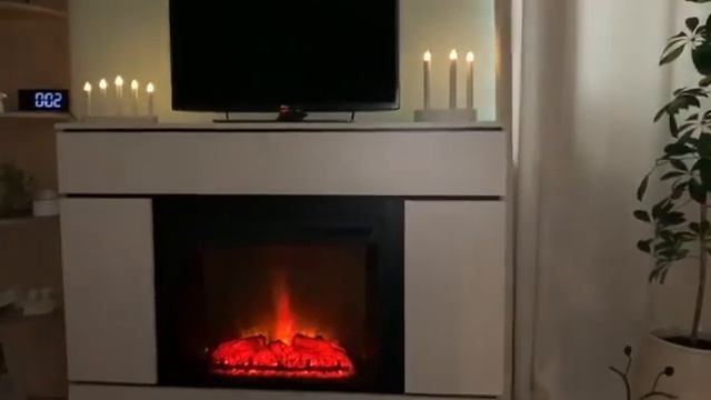 Электрокамин Харис в спальне нашего клиента