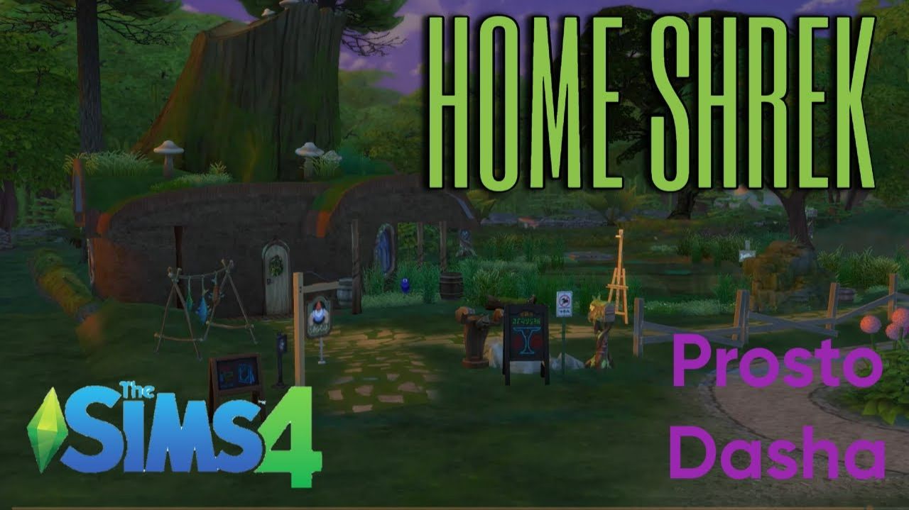ДОМ ШРЕКА🌲💚 [Home Shrek] [Строительство Sims 4]