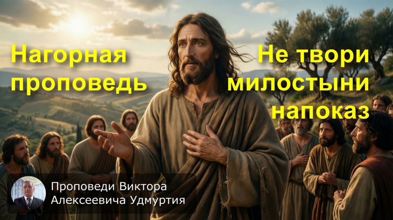 Нагорная проповедь. Не твори милостыни напоказ